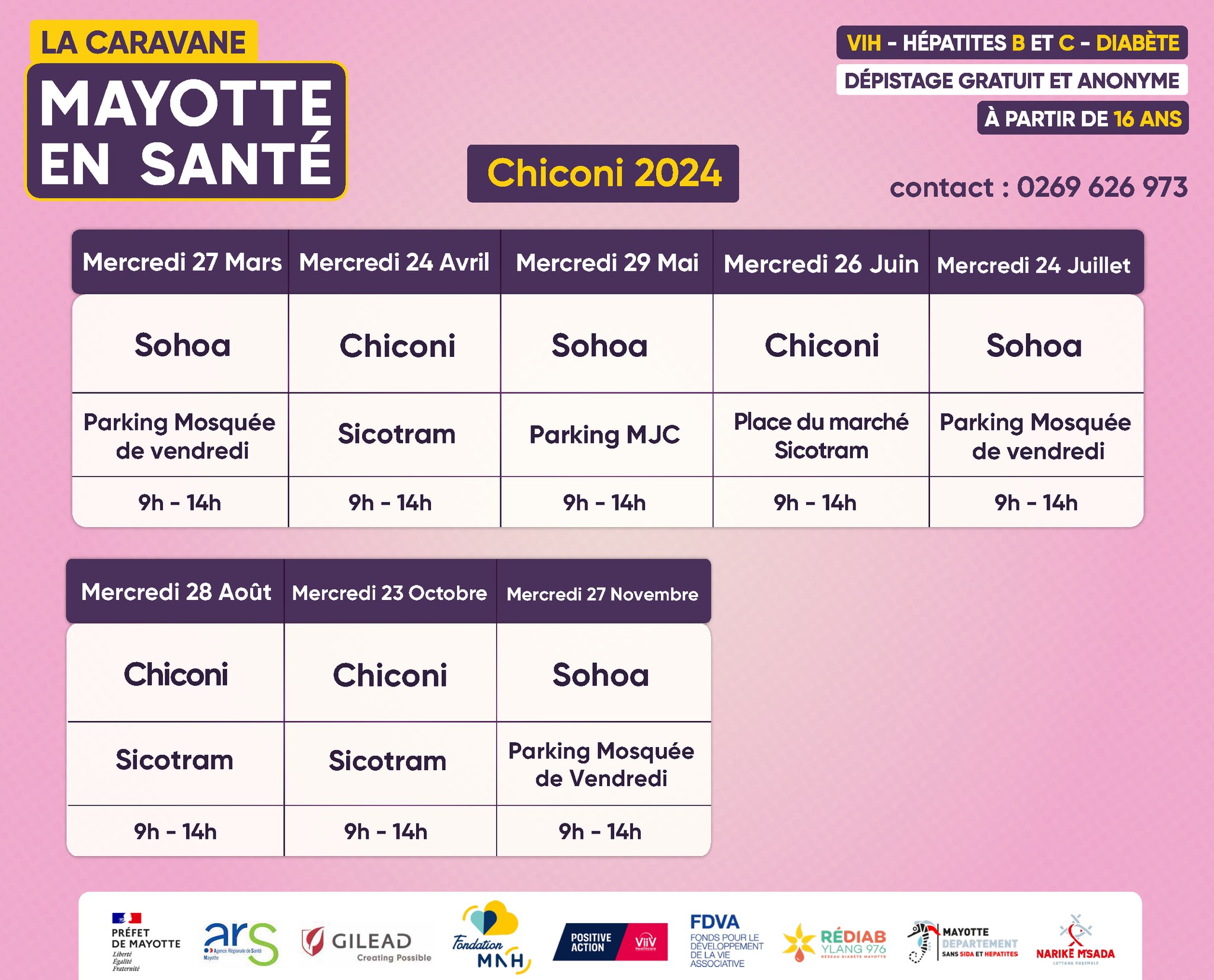 La caravane Mayotte en santé - Ville de Chiconi